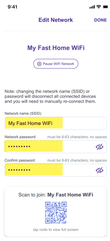 Change 360 WiFi Network Name and Password | Quantum Fiber
